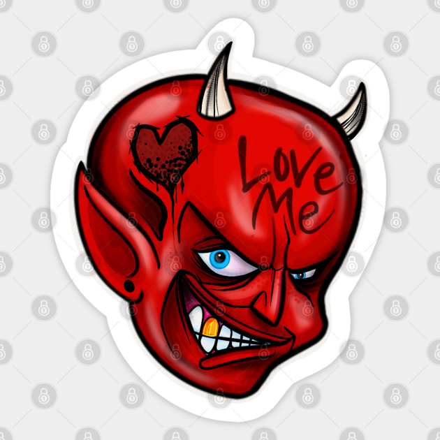Devil Love - Devil - Sticker | TeePublic